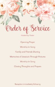 Memorial Service Template Options - North Coast Church